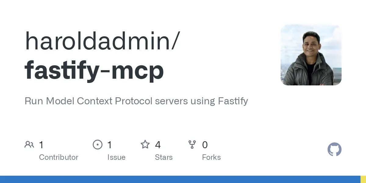 Fastify MCP - Fastify 應用的即時 Model Context Protocol 整合 | Creati.ai