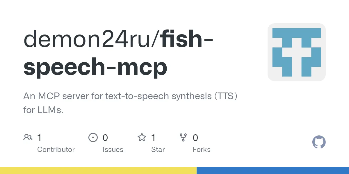fish-speech-mcp: Real-Time TTS Server for LLMs & Voice Cloning | Creati.ai
