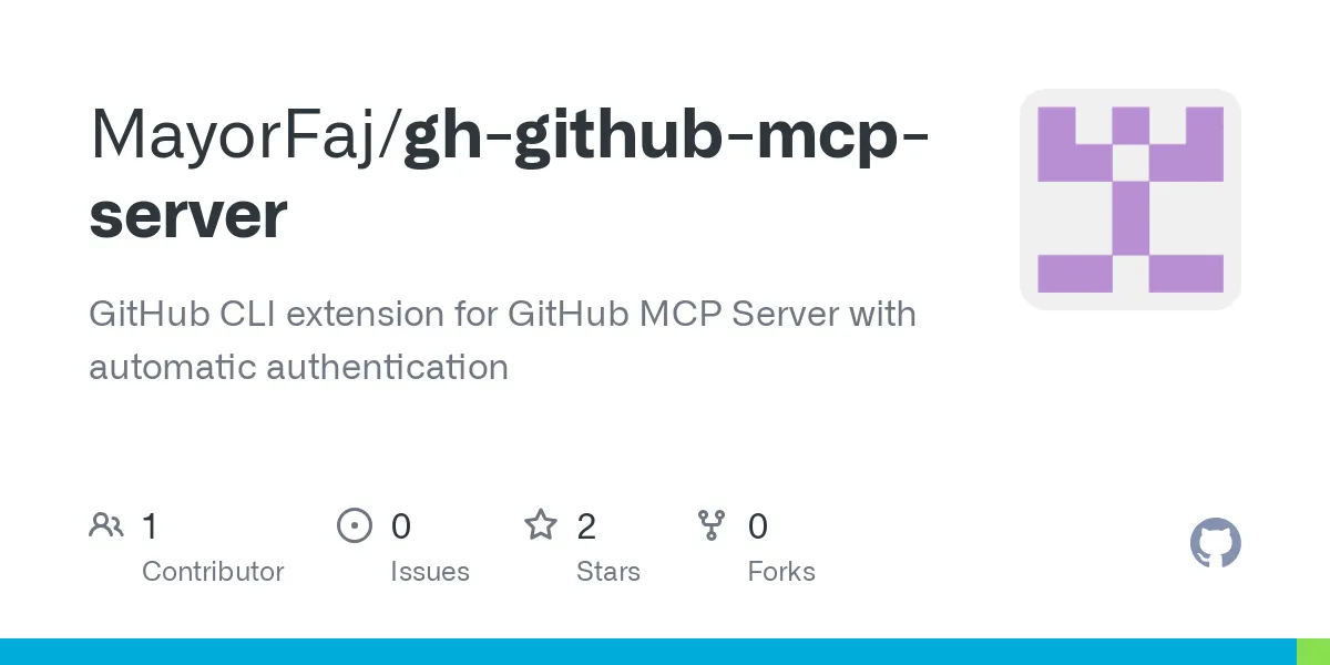 Extensión CLI del Servidor GitHub MCP - Configuración fácil y autenticación | Creati.ai