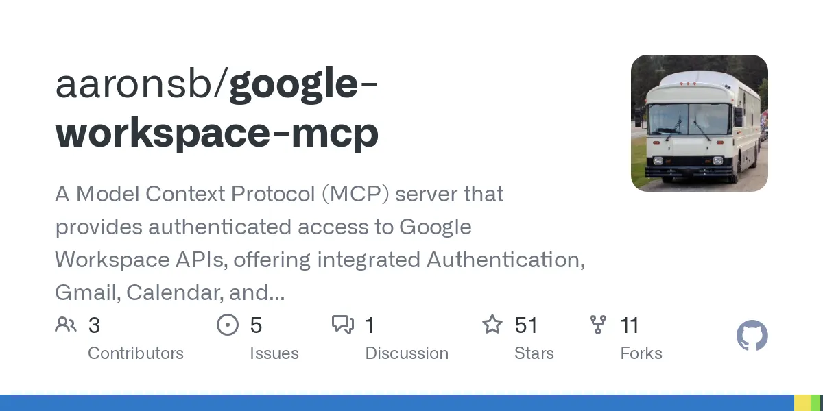 Google Workspace MCP Server - Secure Gmail, Calendar, Drive API Access ...