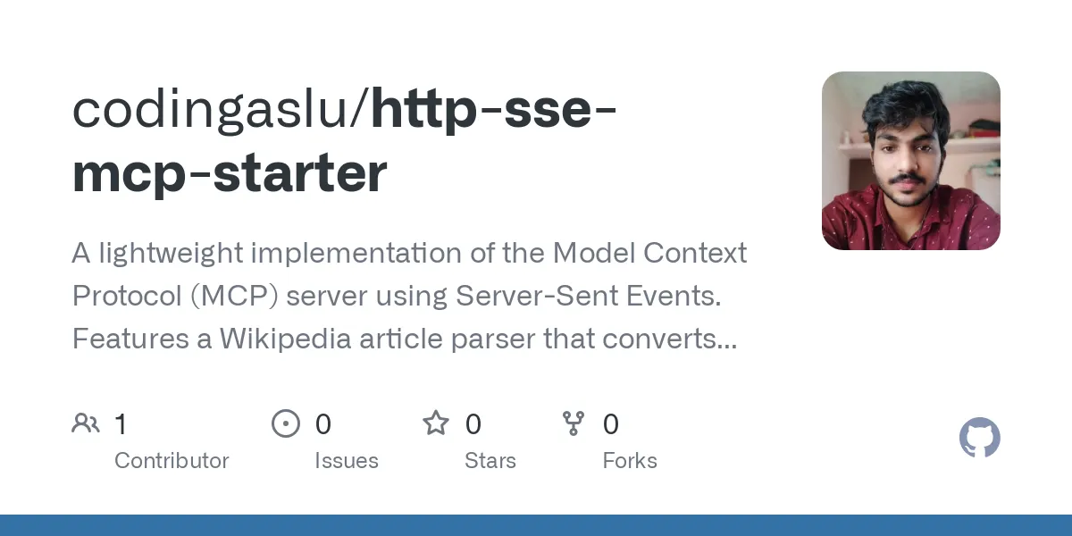 HTTP SSE MCP Starter - Busca de Conteúdo Web e Conversão em Markdown | Creati.ai