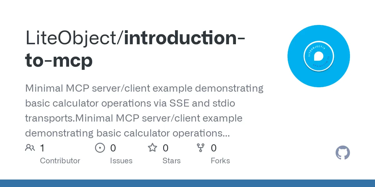 Introduction to MCP: Minimal MCP Server/Client for Calculator ...