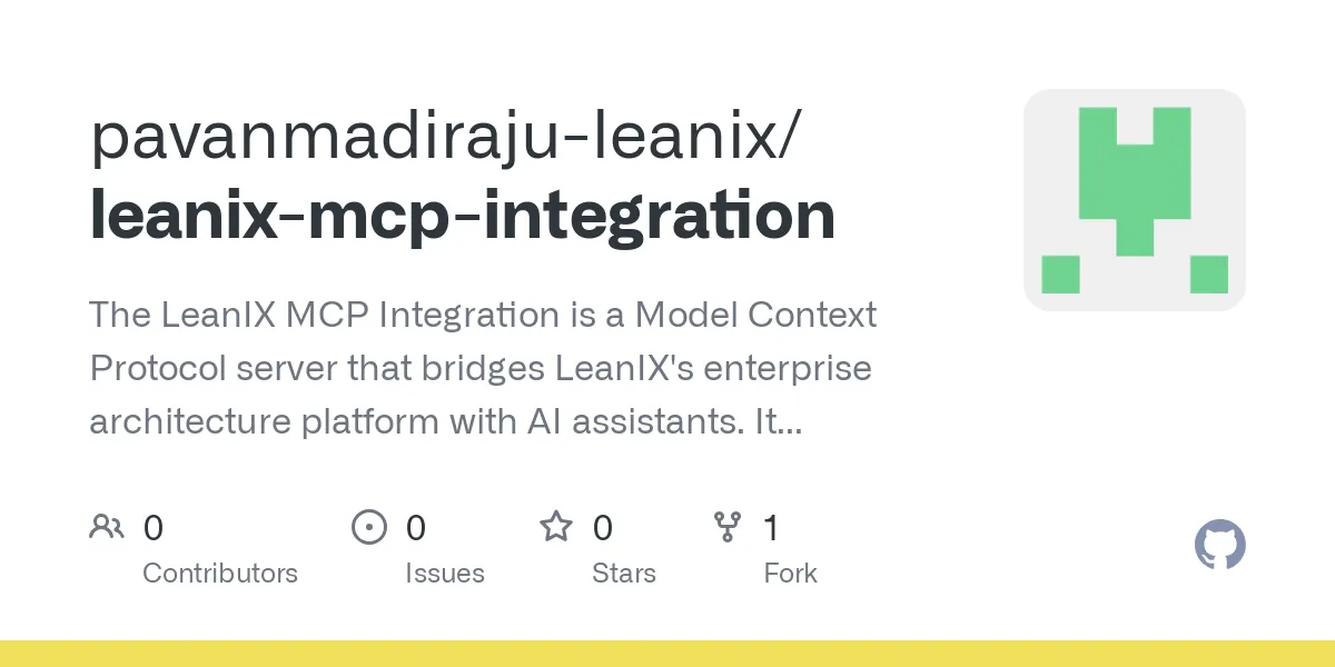 LeanIX MCP Integration - AI-Bridge for Enterprise Architecture Data ...