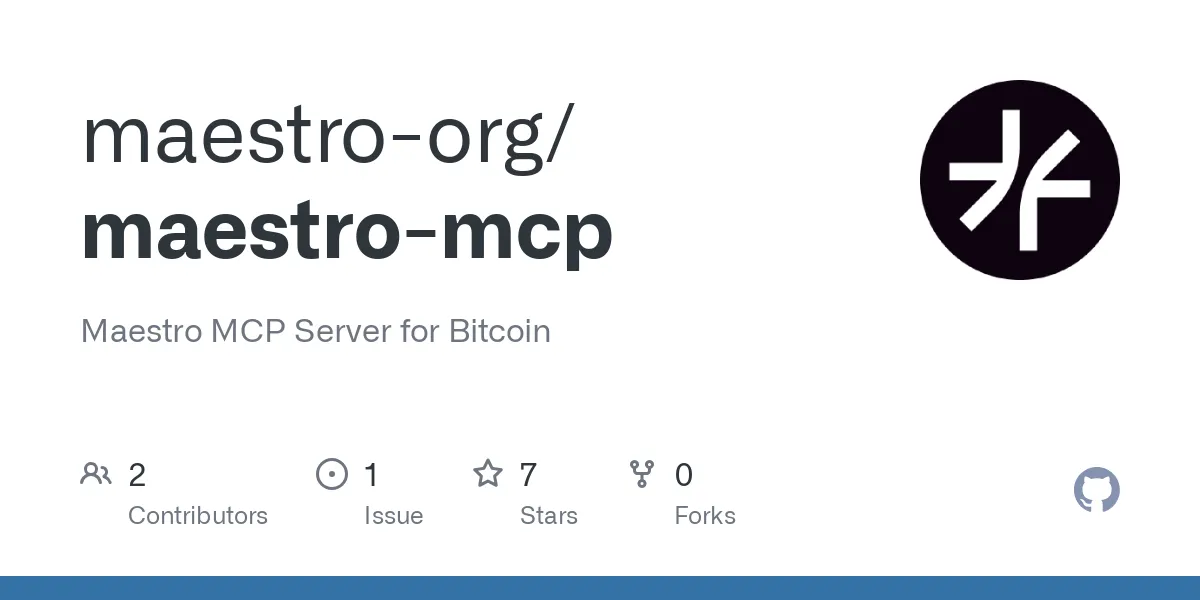 Maestro MCP Server for Bitcoin - Blockchain Data Interaction & Analysis | Creati.ai