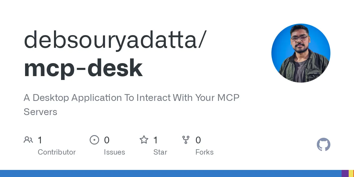 MCP-desk: Desktop App for MCP Server Management & Monitoring | Creati.ai