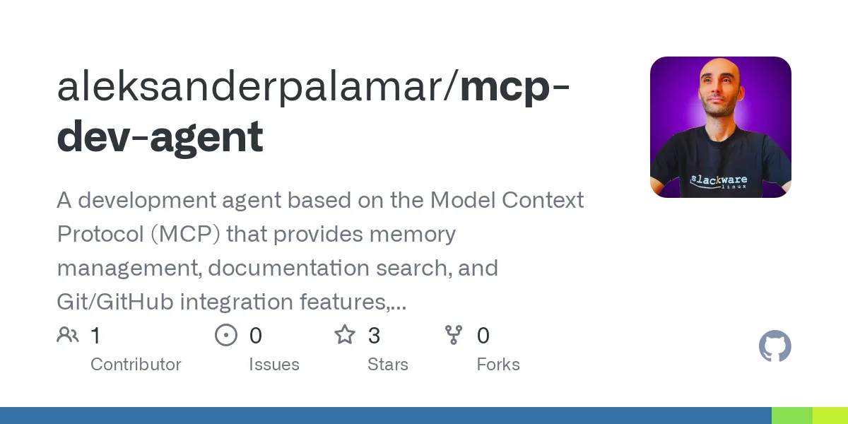 MCP Development Agent: Memory, Documentation & GitHub Integration Tool | Creati.ai