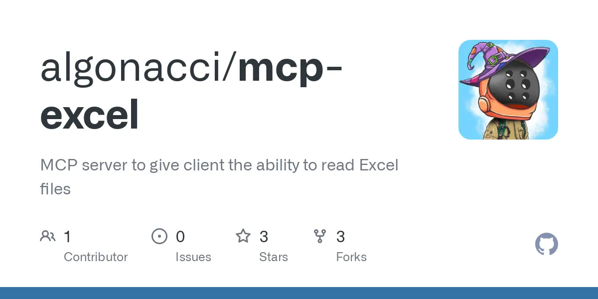 Excel-Dateien lesen MCP - Programmgesteuerter Excel-Datenzugriffsserver | Creati.ai