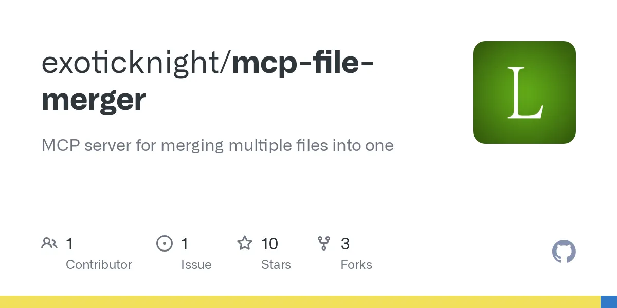 File Merger MCP - Secure, Fast, and Efficient File Combining Tool ...