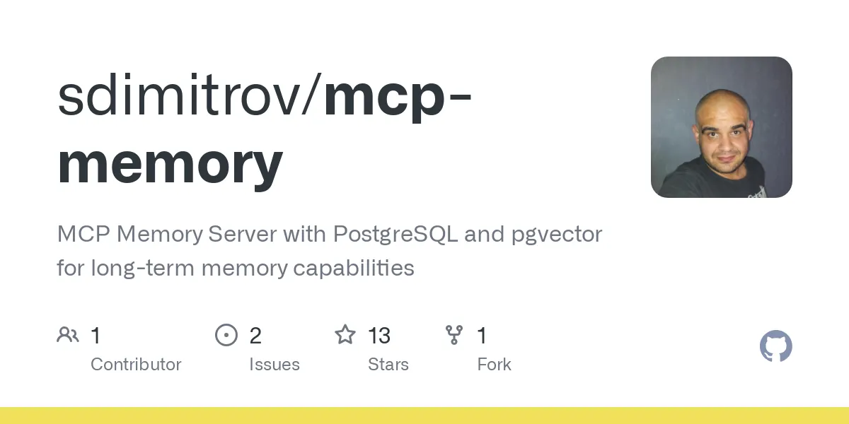 MCP Memory Server - Memoria Semántica a Largo Plazo para IA con PostgreSQL | Creati.ai