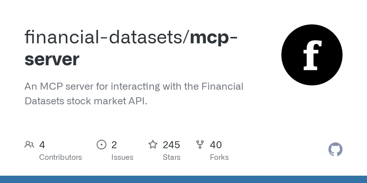 Servidor MCP de Conjuntos de Datos Financieros - API de Datos del Mercado Bursátil y Cripto ...