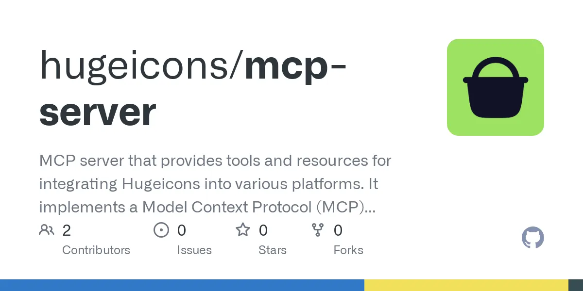 Servidor MCP Hugeicons - Herramientas y recursos para la integración de iconos | Creati.ai