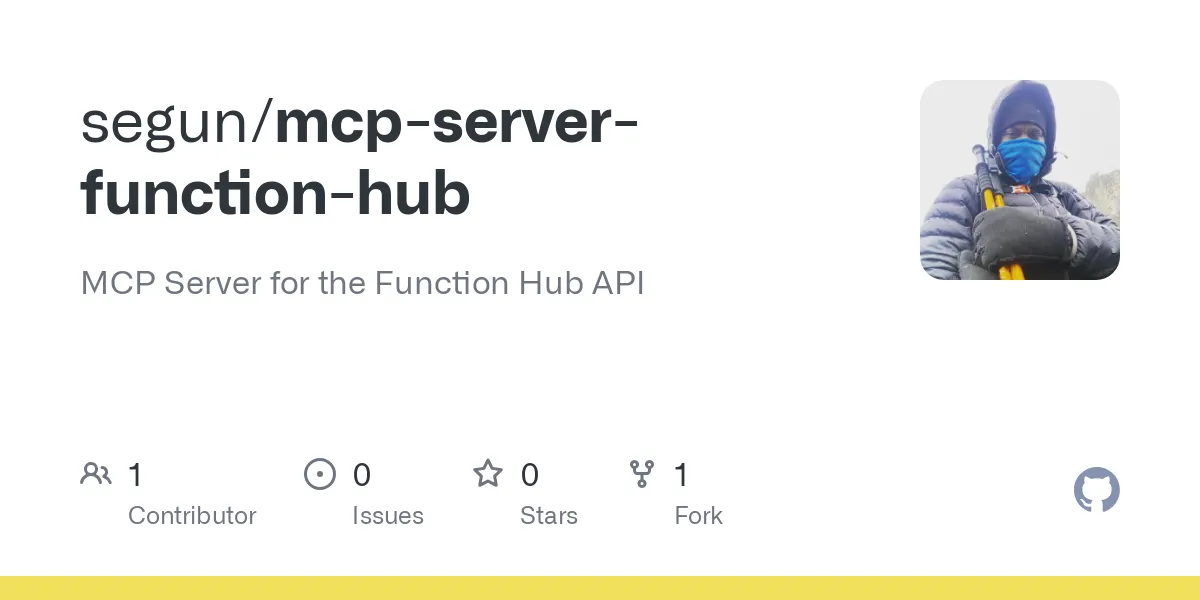 Сервер MCP для API Function Hub - Управление и автоматизация функций ...