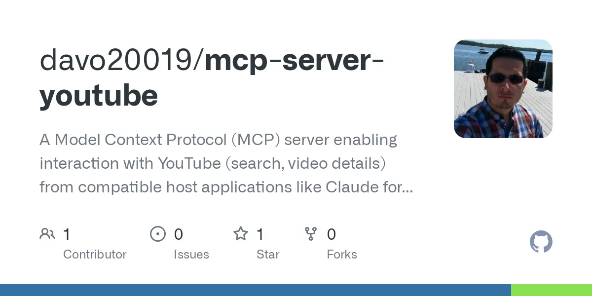 Servidor MCP de YouTube para búsqueda de videos y recuperación de datos | Creati.ai