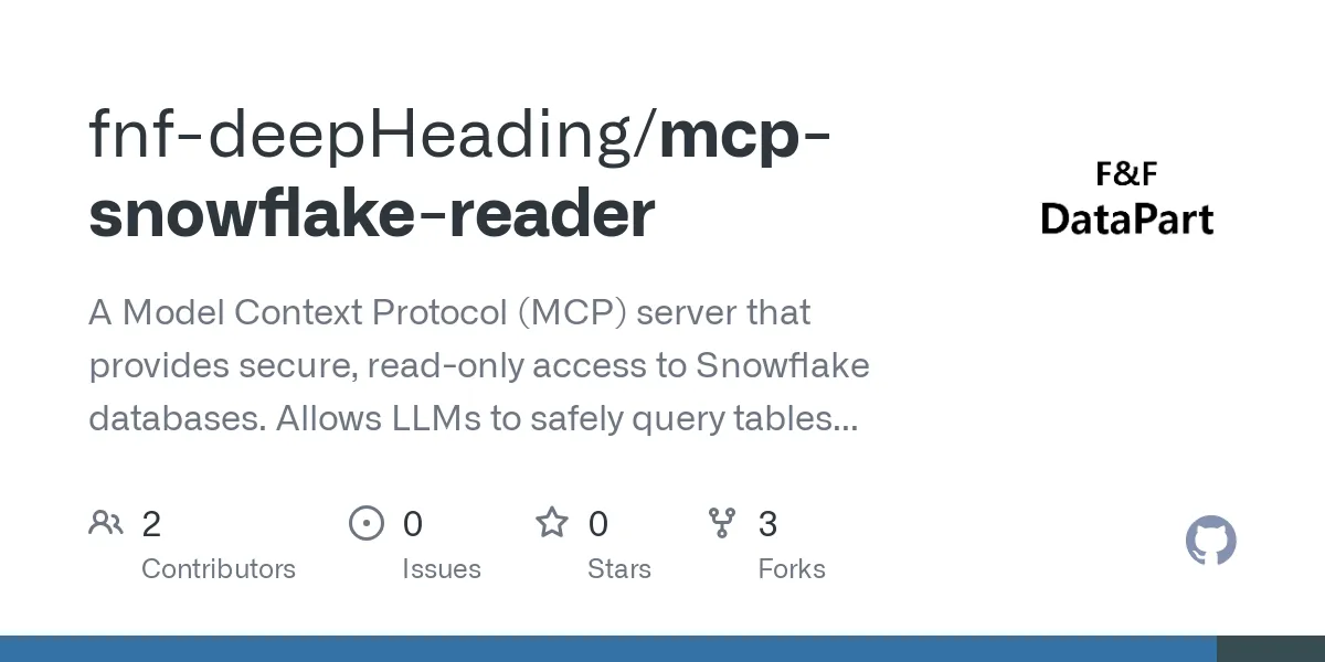 Secure Read-Only MCP Server for Snowflake Databases | Data & AI Access ...