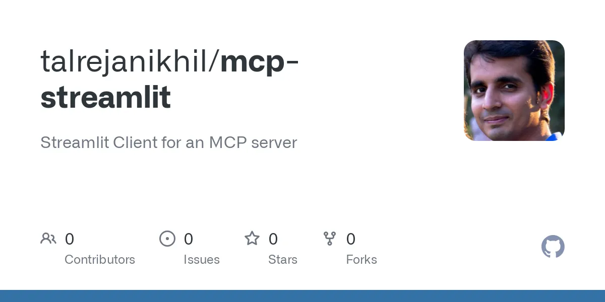 Streamlit Client for MCP Server - Data Management & Control Platform | Creati.ai