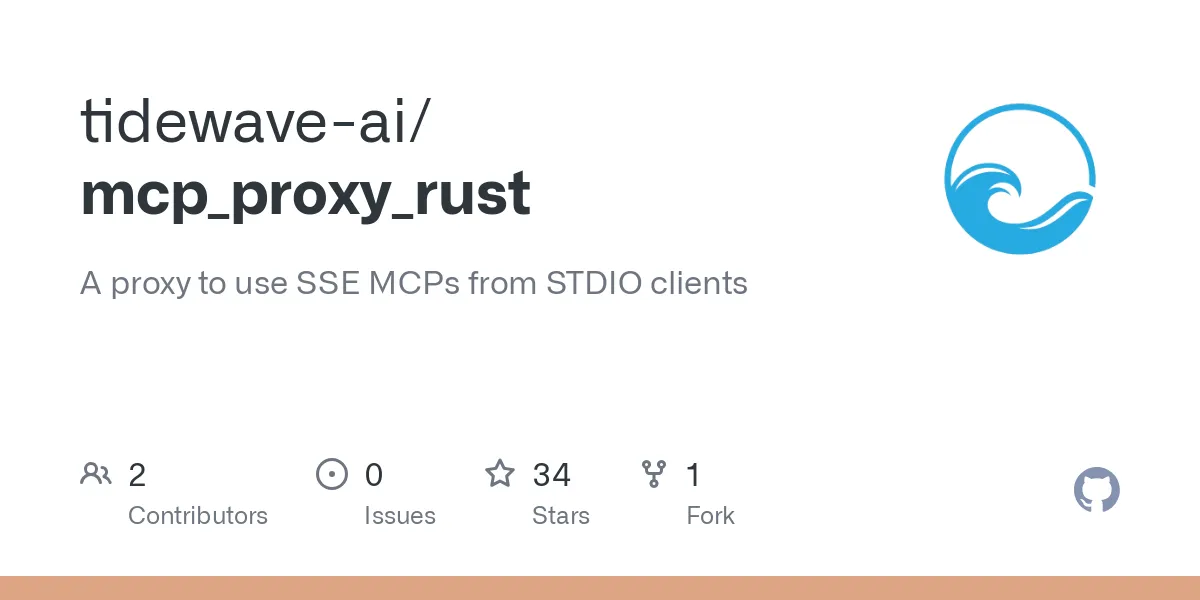 mcp_proxy - Proxy de Protocolo MCP basado en Rust para Streaming de Datos en Tiempo Real | Creati.ai