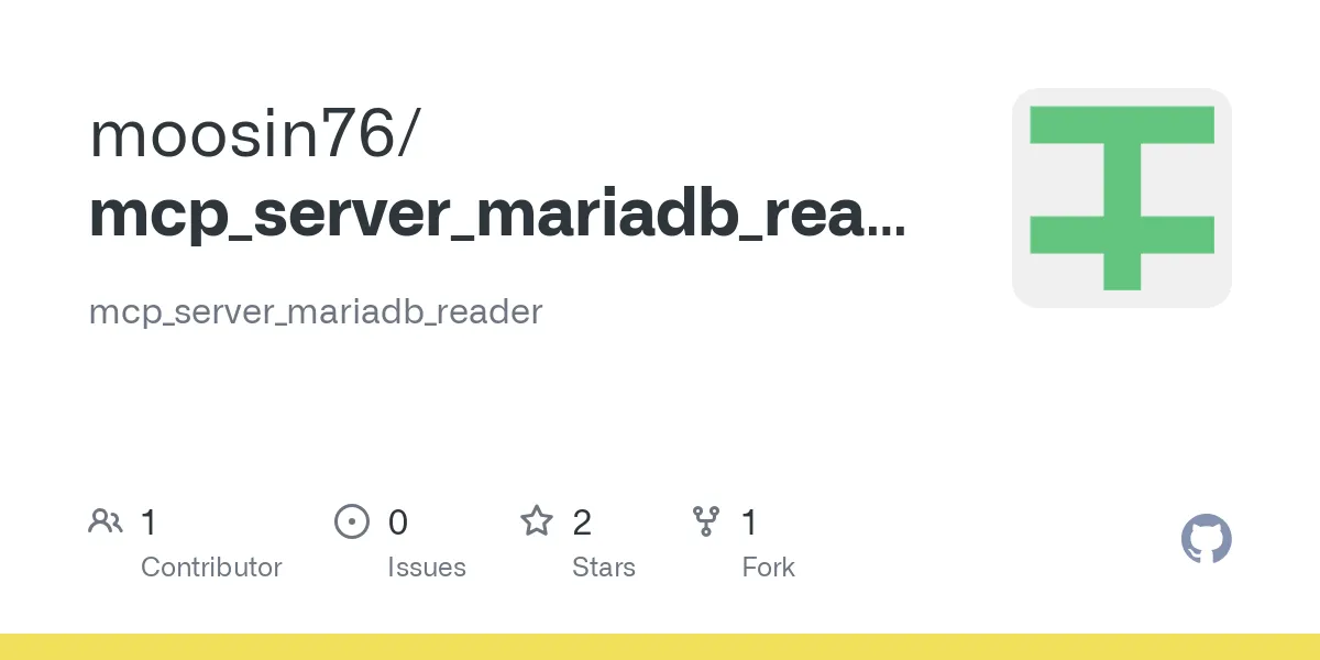 MariaDB Database Interaction MCP Server for Data Exploration and Management | Creati.ai