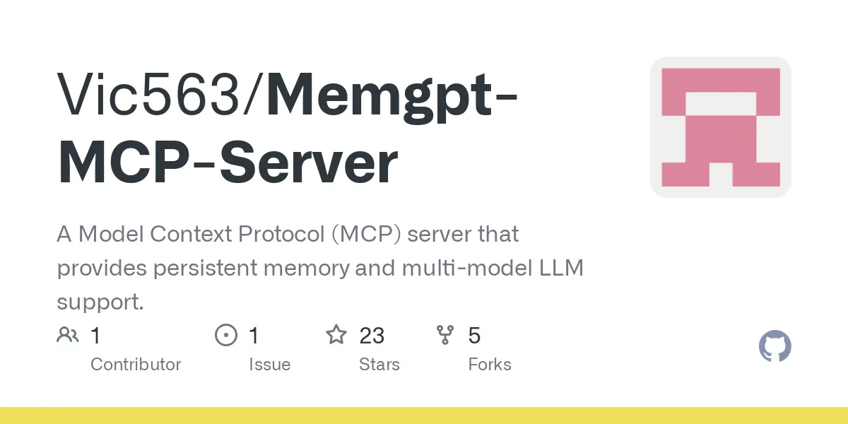 Memgpt MCP Server - Multi-Model LLM Persistent Memory Platform | Creati.ai