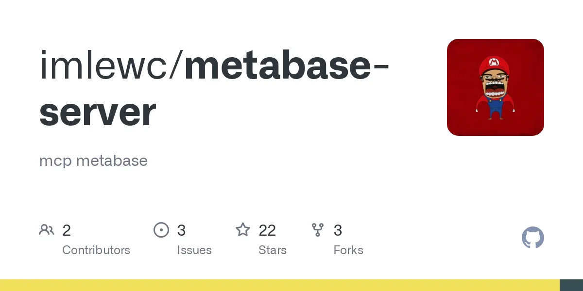 Metabase-Server MCP: Бесшовный API для доступа к панелям мониторинга и данным Metabase | Creati.ai
