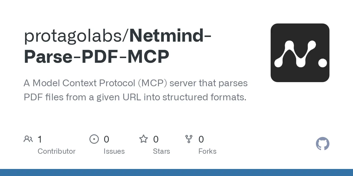 NetMind ParsePDF MCP - Convertir PDFs de URLs a JSON y Markdown | Creati.ai