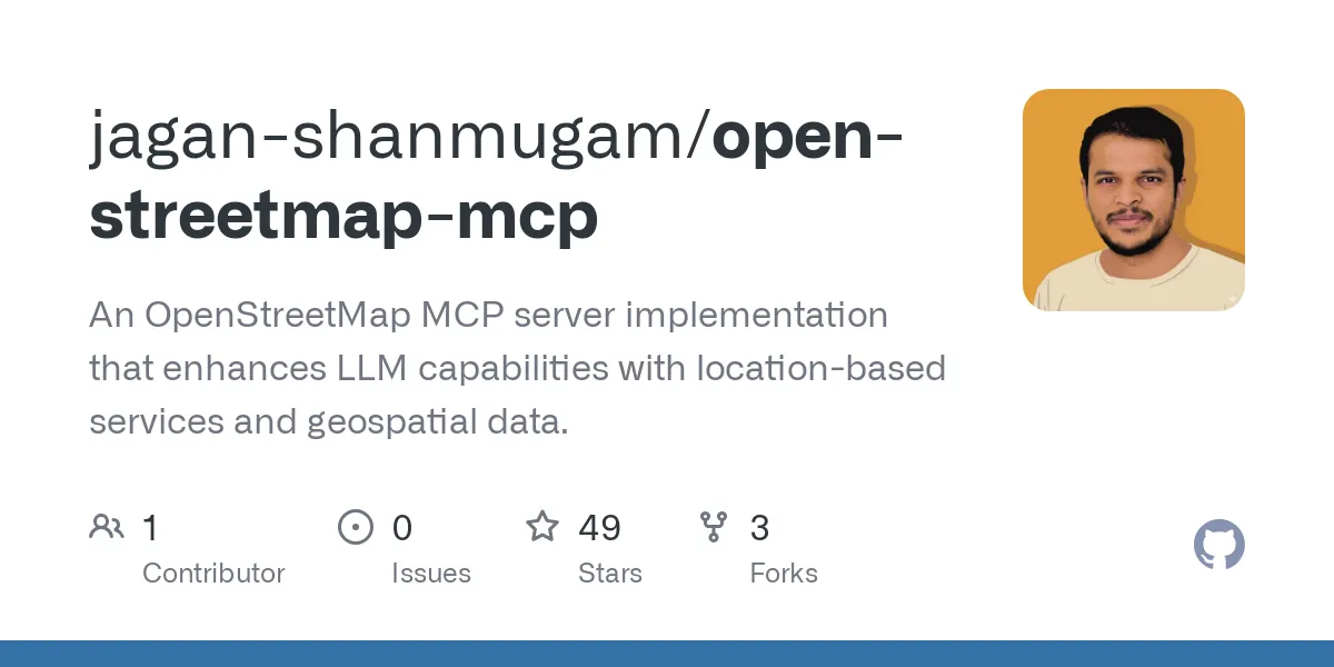 OpenStreetMap MCP Server: Geospatial Location Services for LLMs | Creati.ai