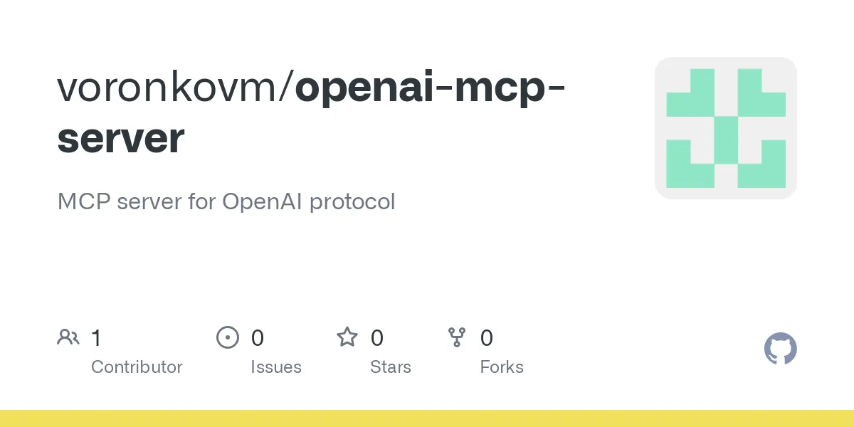 OpenAI MCP Server - Protocol-based AI Model Communication Management | Creati.ai