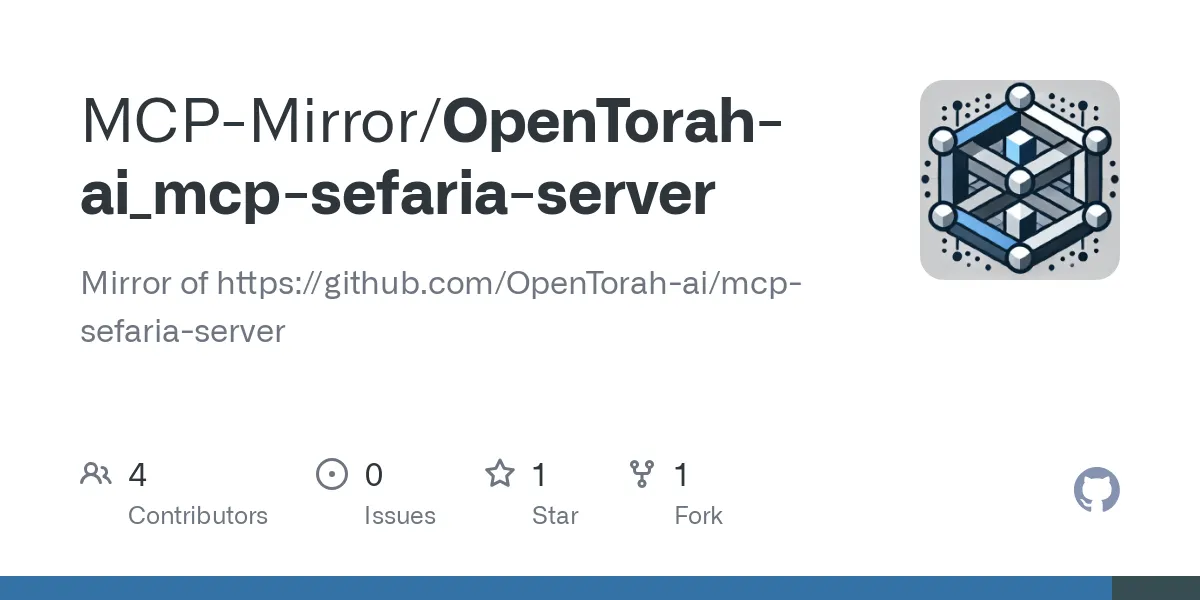 Jewish Text Retrieval MCP Server - Access Sefaria Library Efficiently ...