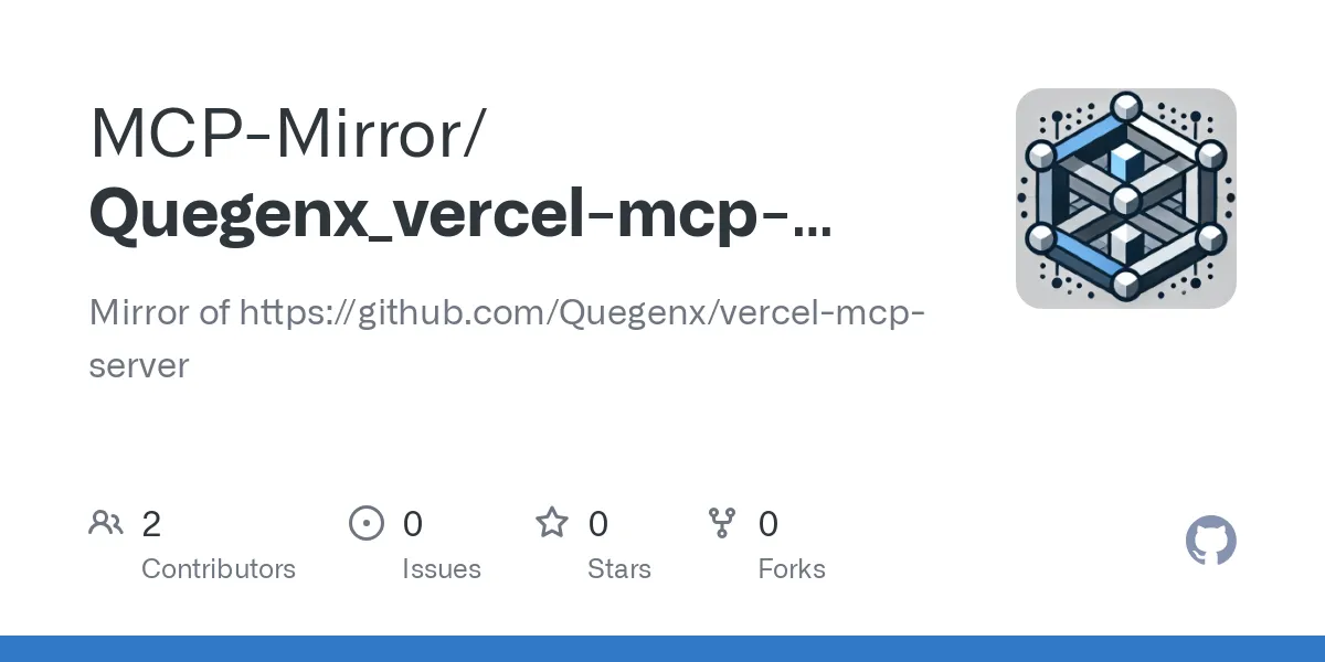 Vercel MCP Server - Cloud Deployment Management Tool for Developers ...