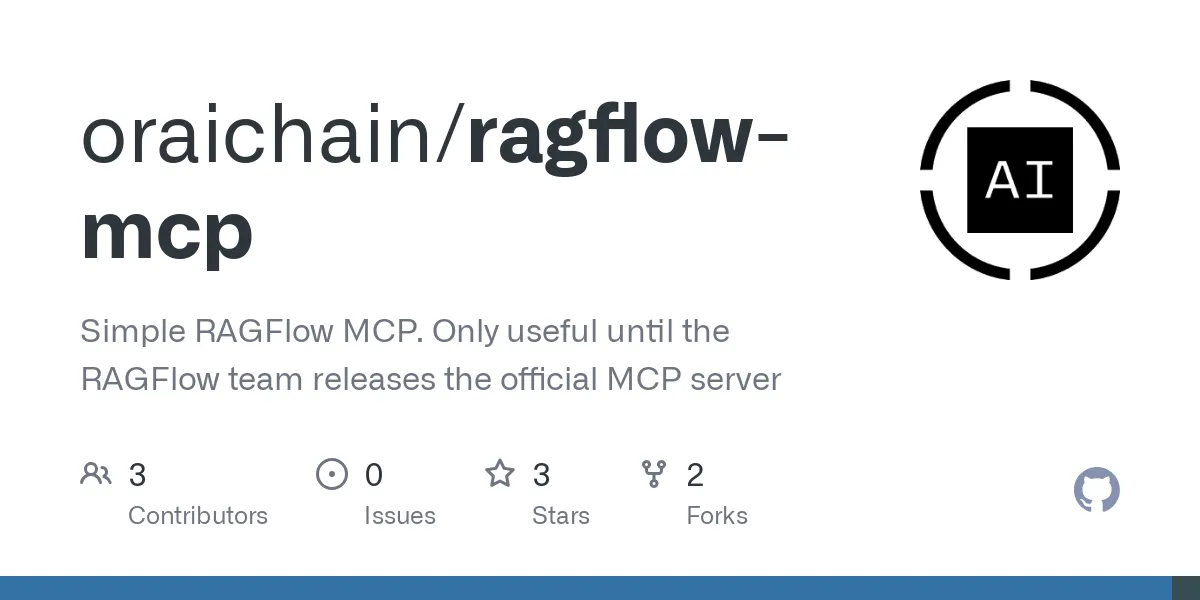 MCP RAGFlow Simple para Desarrollo y Pruebas - ORAIChain | Creati.ai