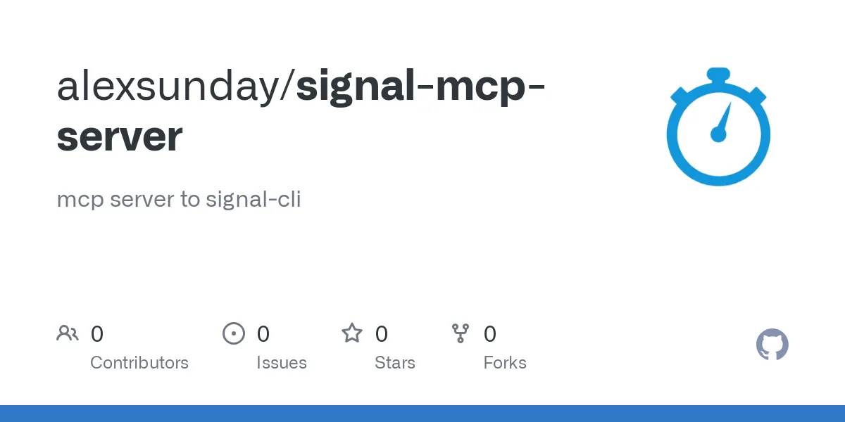 Servidor MCP de Signal para la integración y automatización de Signal CLI | Creati.ai