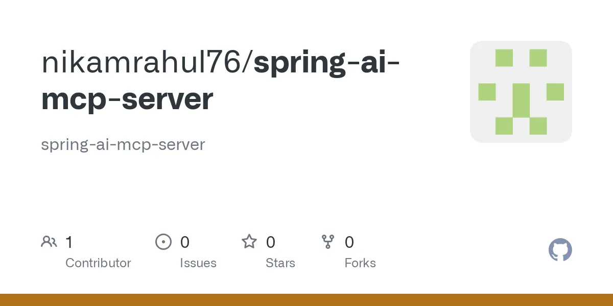 spring-ai-mcp-server: Backend de Plataforma Multicanal Baseada em IA em Java | Creati.ai