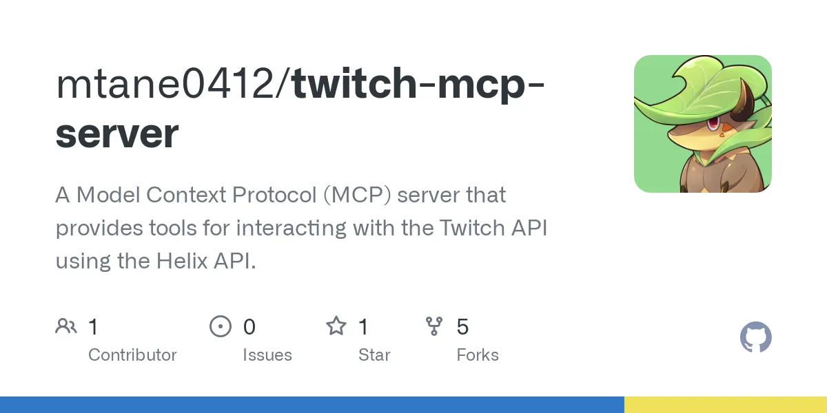 Сервер Twitch MCP - всеобъемлющий инструмент для интеграции данных API ...