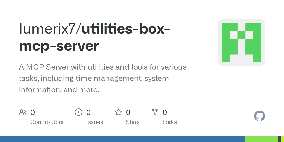 Utilities Box MCP Server - Ferramentas de Monitoramento de Sistema e ...