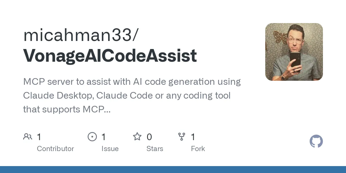 Vonage AICodeAssist - AI-powered API Documentation and Code Generation ...