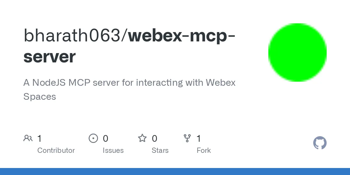 Webex MCP Server - Node.js Platform for Webex Space Integration | Creati.ai