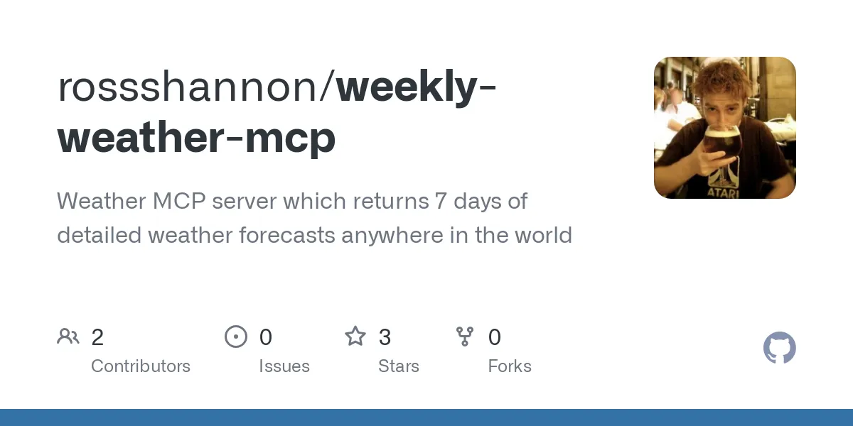 Weekly Weather Forecast MCP Server - Accurate Global Weather Data API ...