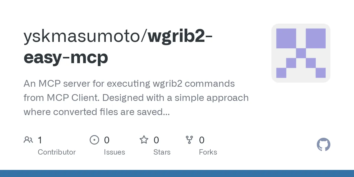 wgrib2-easy-mcp: Servidor de Ejecución Remota de Comandos WGRIB2 | Creati.ai