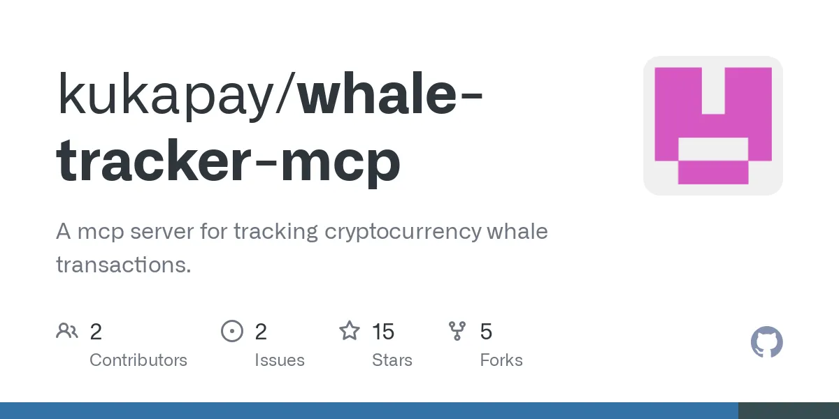 Whale Tracker MCP - Outil de Surveillance des Transactions de Baleines ...